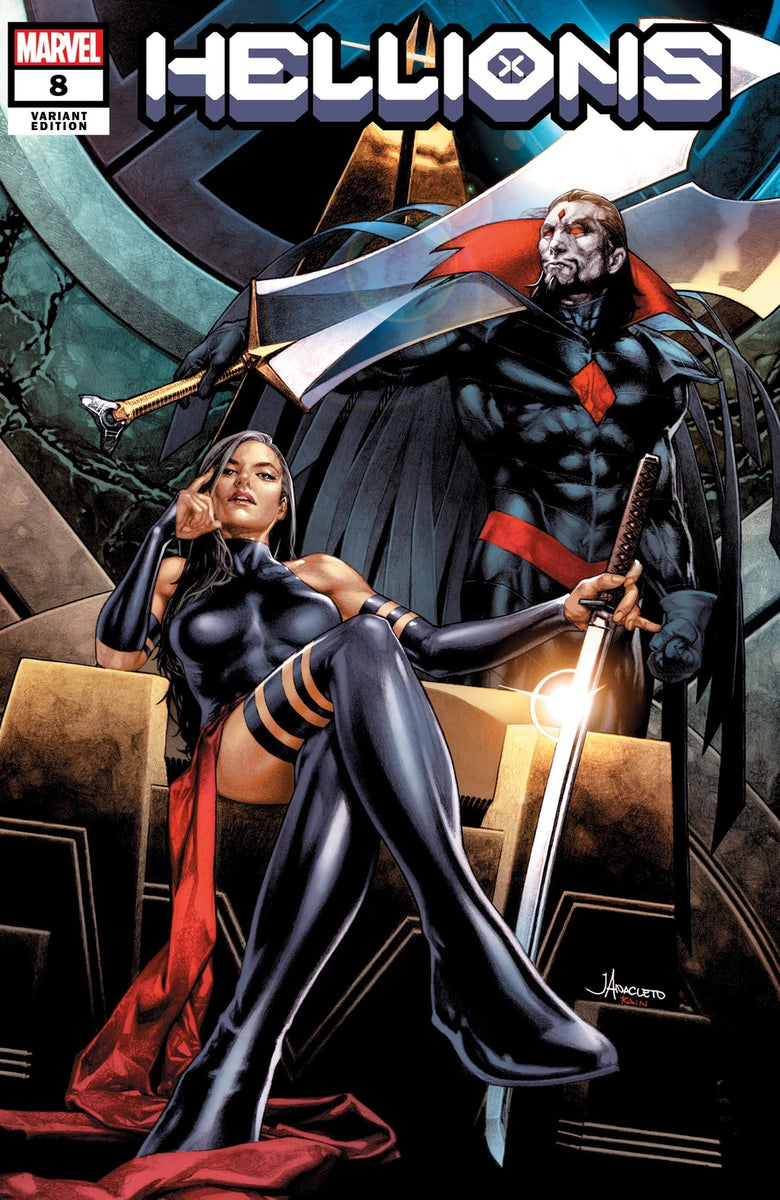 HELLIONS #8 JAY ANACLETO Psylocke Sinister Exclusive Trade Dress Varia – The 616 Comics