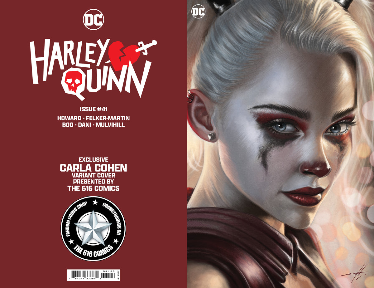 HARLEY QUINN #41 CARLA COHEN 616 Virgin FOIL C Variant LTD 800 COA ...