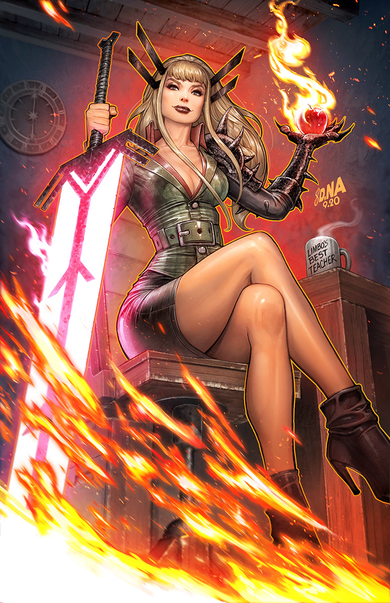 REALM OF X #1 DAVID NAKAYAMA NYCC FOIL Magik Virgin Variant REALM OF X #1 DAVID NAKAYAMA NYCC FOIL Magik Virgin Variant