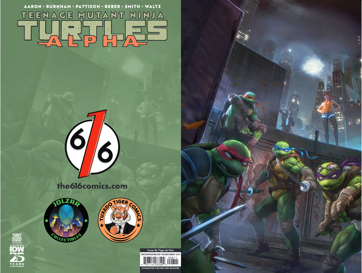 TEENAGE MUTANT NINJA TURTLES ALPHA #1 TIAGO DA SILVA Virgin Variant A ...