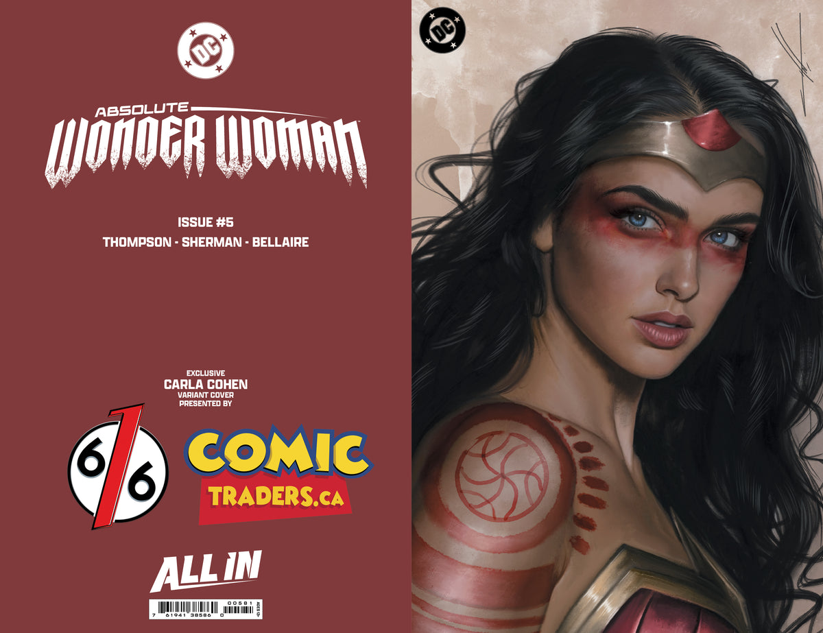 ABSOLUTE WONDER WOMAN #5 CARLA COHEN 616 FOIL Virgin Variant C LTD 100 ...