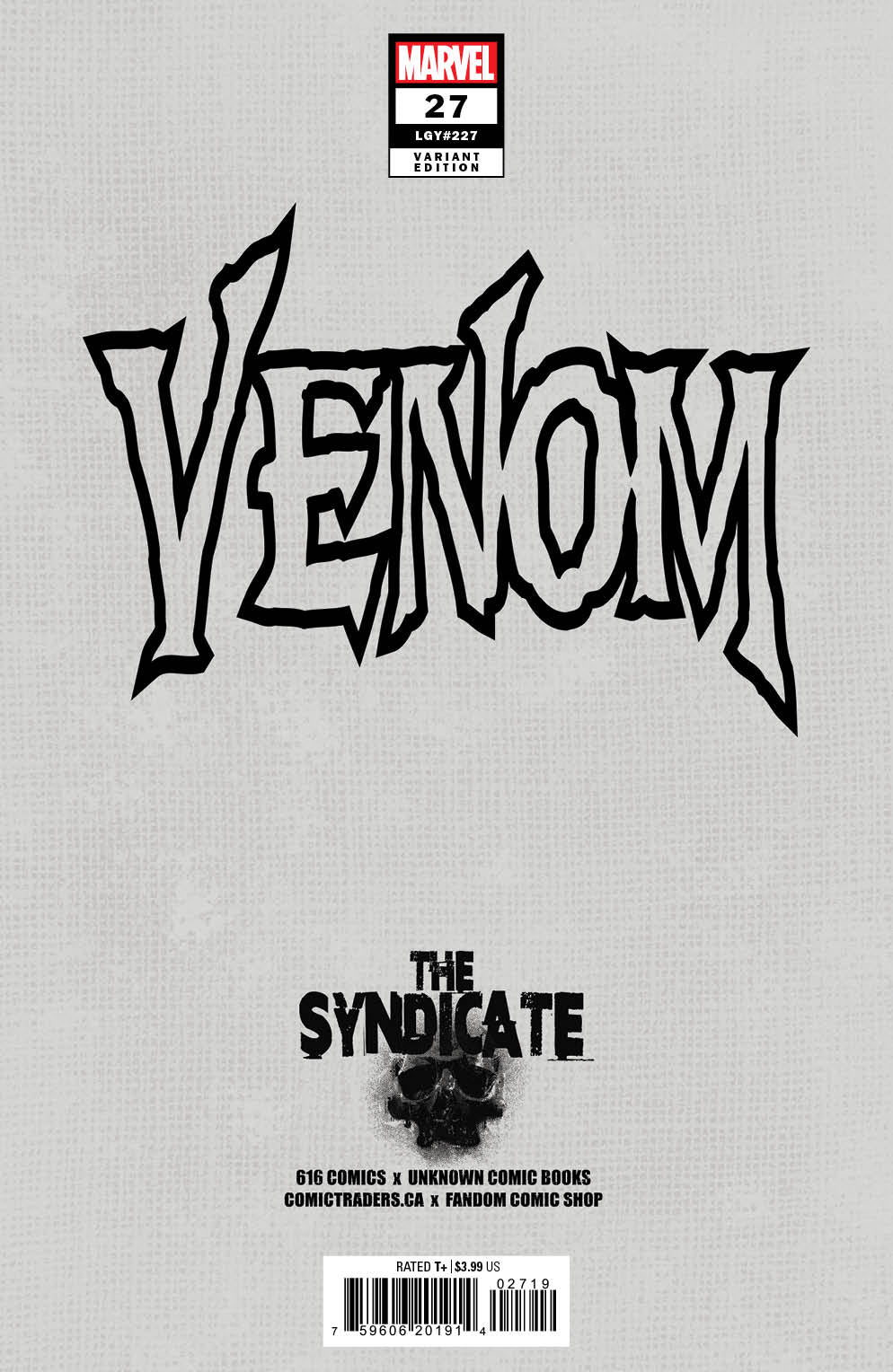 VENOM 27 LOBOS VENOMIZED BLACK WIDOW Virgin Variant LTD 1000 – The 616 ...