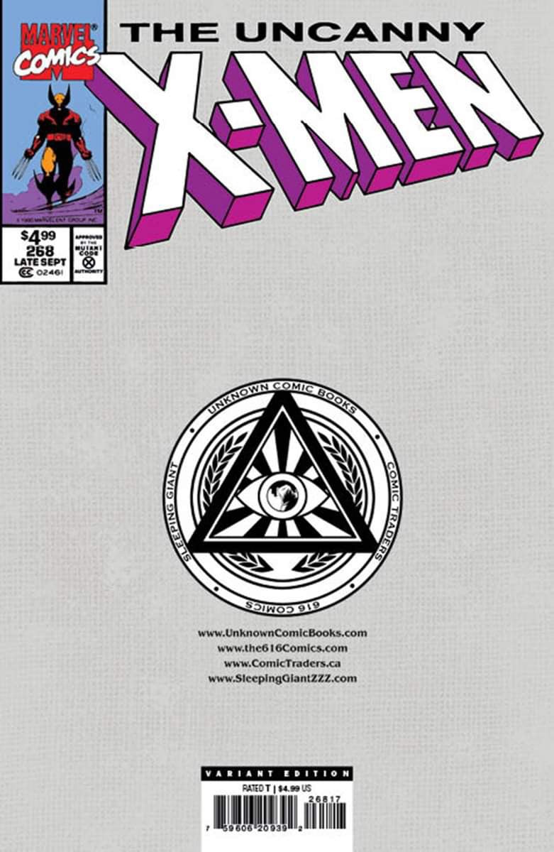 UNCANNY X-MEN #268 FACSIMILE KAARE ANDREWS Virgin Variant – The 616 Comics