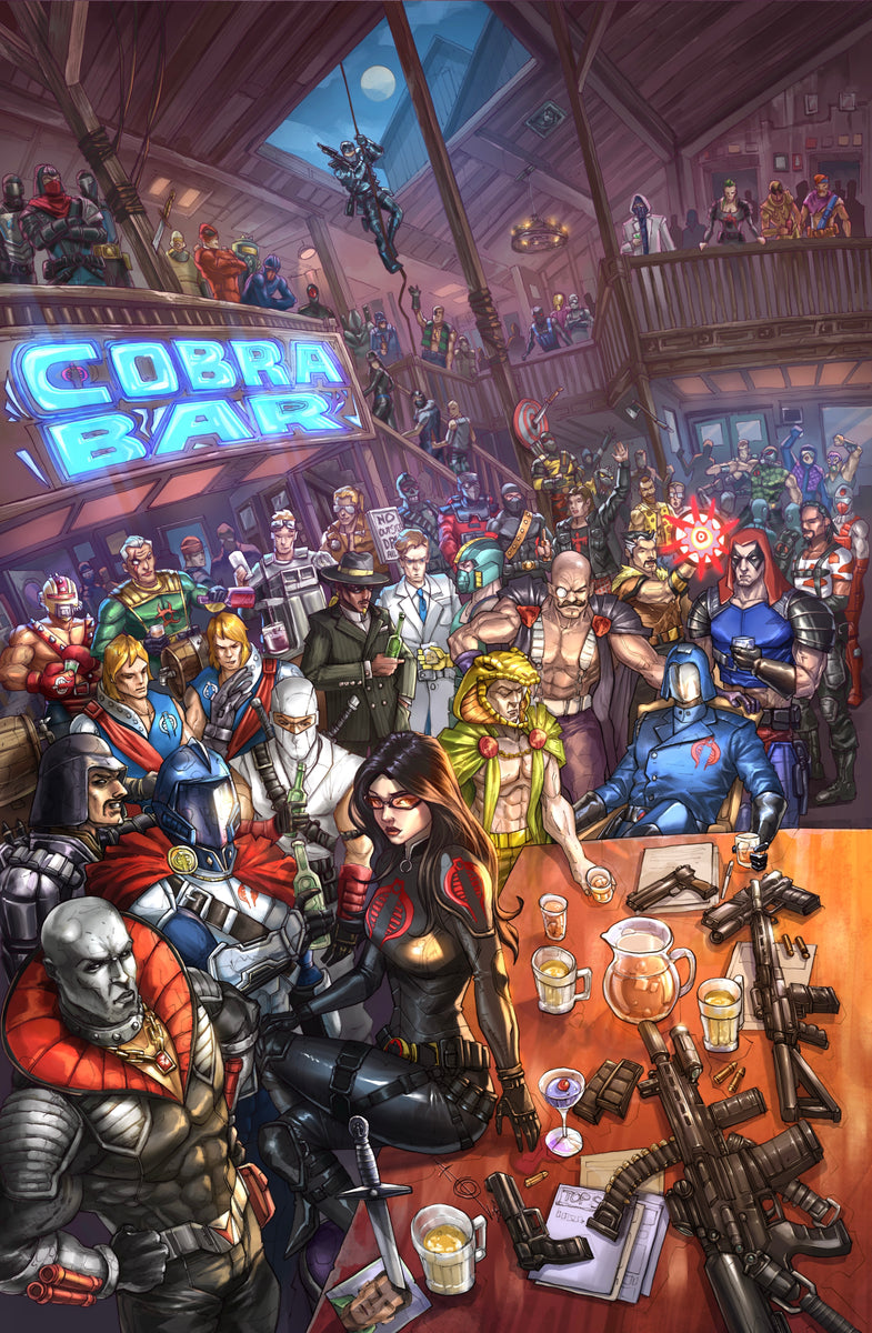 GI JOE REAL AMERICAN HERO #320 ALAN QUAH 616 COMICS COBRA BAR Virgin C ...