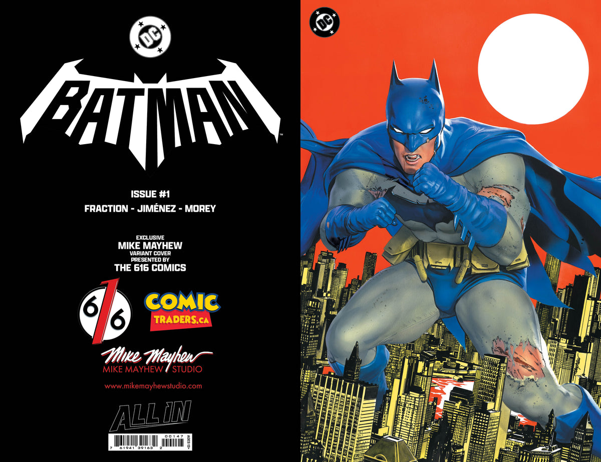 BATMAN #1 MIKE MAYHEW 616 COMICS Virgin Variant B LTD 1000 – The 616 Comics