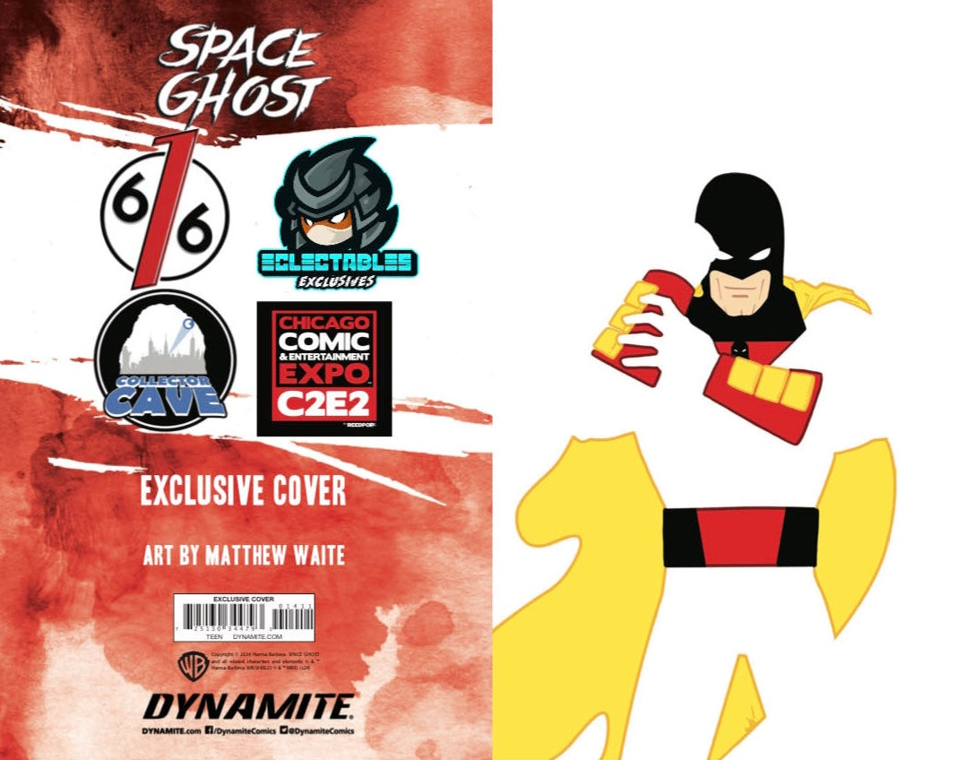 SPACE GHOST #1 WAITE C2E2 NEGATIVE SPACE Virgin FOIL C Variant LTD 150 ...