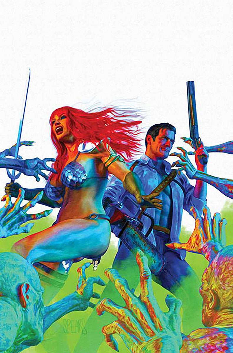 RED SONJA VS AOD #1 MARK SPEARS FOC 1:20 White Virgin Ratio Variant Cv ...