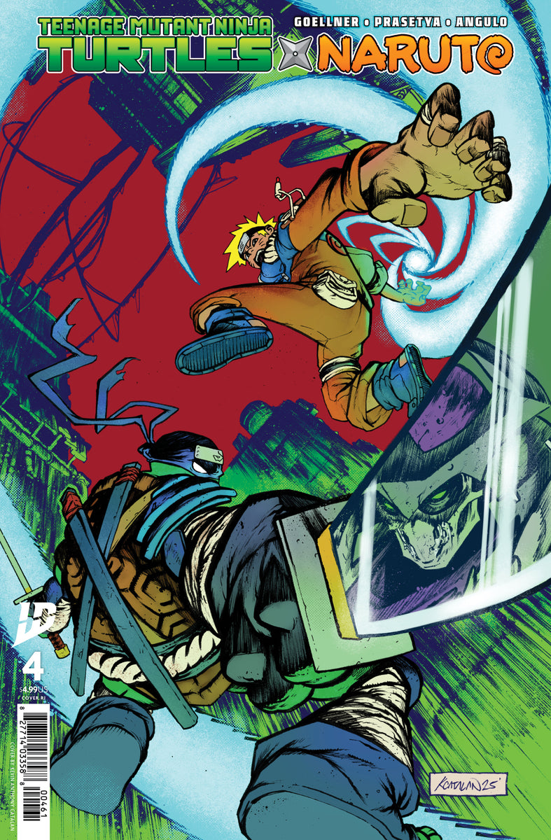 TEENAGE MUTANT NINJA TURTLES X NARUTO 4 KEVIN CATALAN 1:50 Ratio Varia ...
