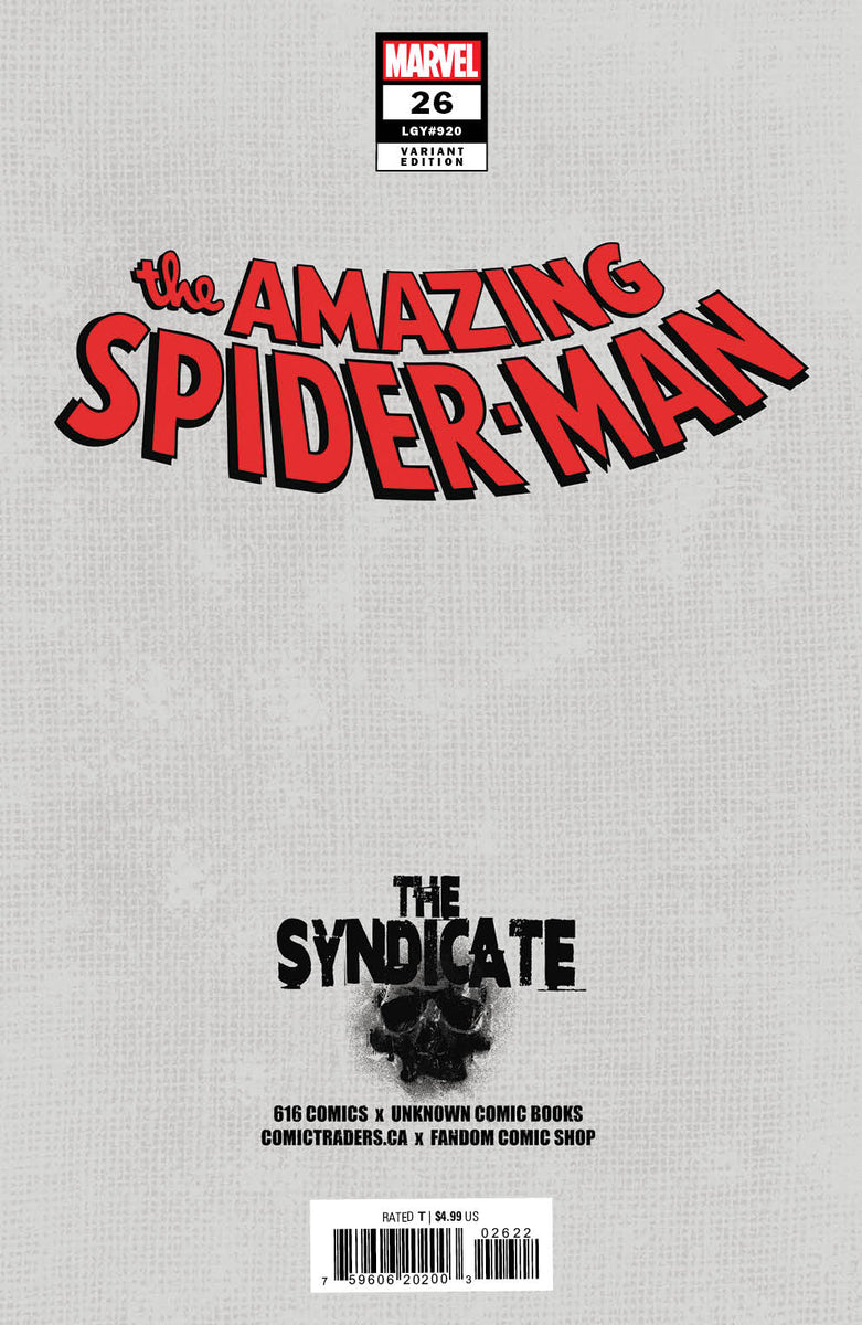 AMAZING SPIDER-MAN 26 LOBOS 616 Comics SPIDER-GWEN Virgin Variant – The ...