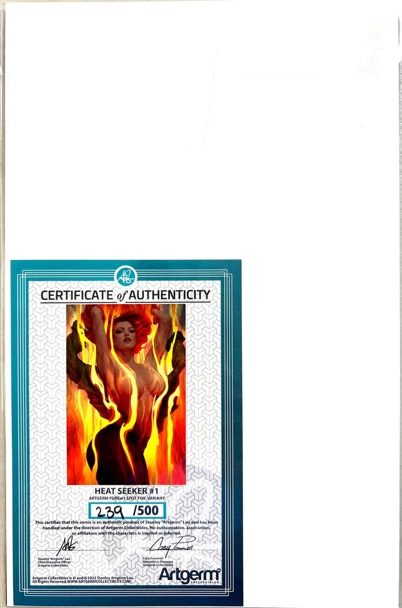 HEAT SEEKER GUN HONEY SERIES 1 ARTGERM Spot Foil Virgin Variant LTD 50 ...