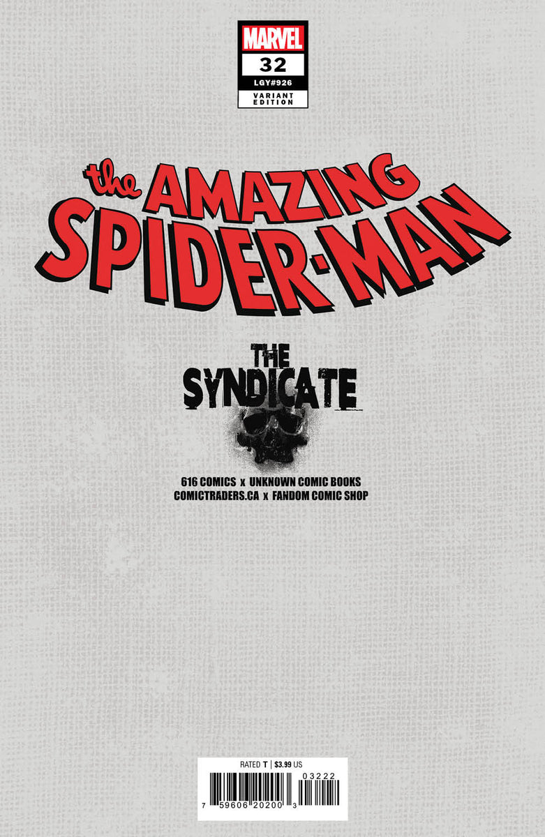 AMAZING SPIDER-MAN #32 LOBOS NIGHT-SPIDER Venomized Virgin Variant ...