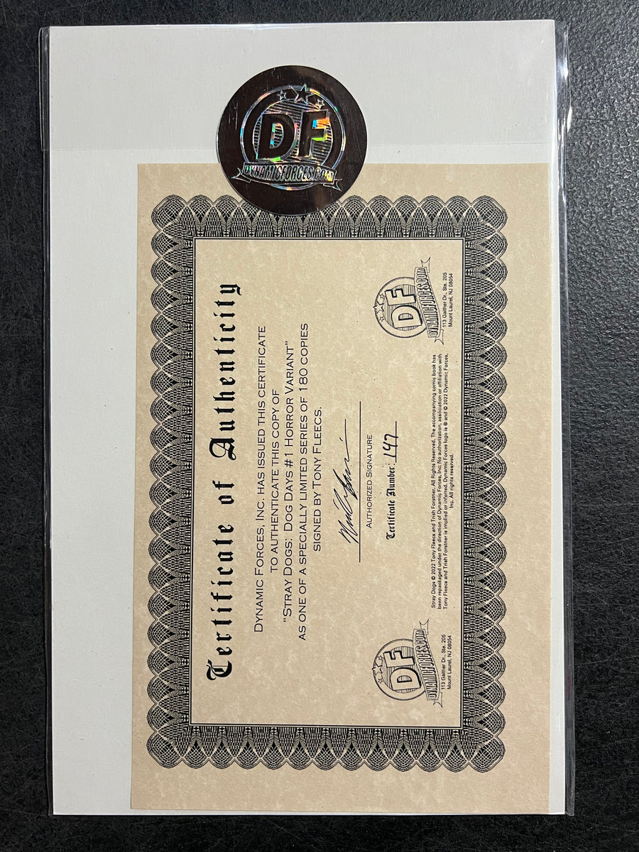 STRAY DOGS DOG DAYS #1 SIGNED TONY FLEECS Creepshow Homage Variant LTD ...