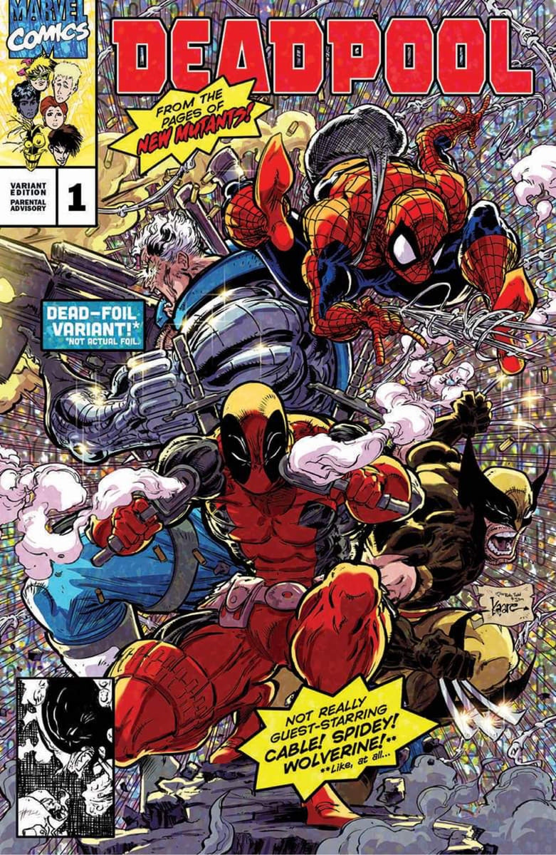 SINS OF SINISTER & DEADPOOL 1 KAARE ANDREWS 90s Trade Dress Variant Se ...