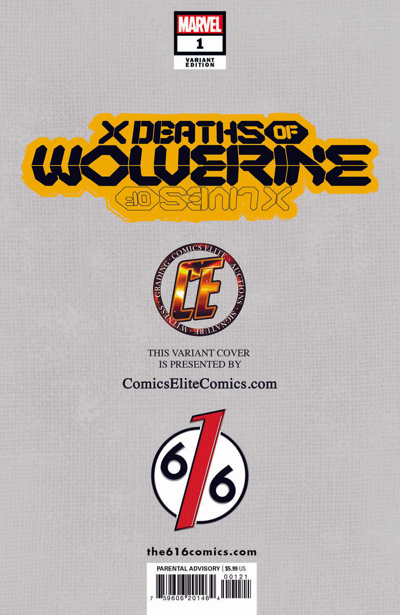 X DEATHS OF WOLVERINE #1 RYAN BROWN 616 Variant Set LTD 1000 – The 616 ...