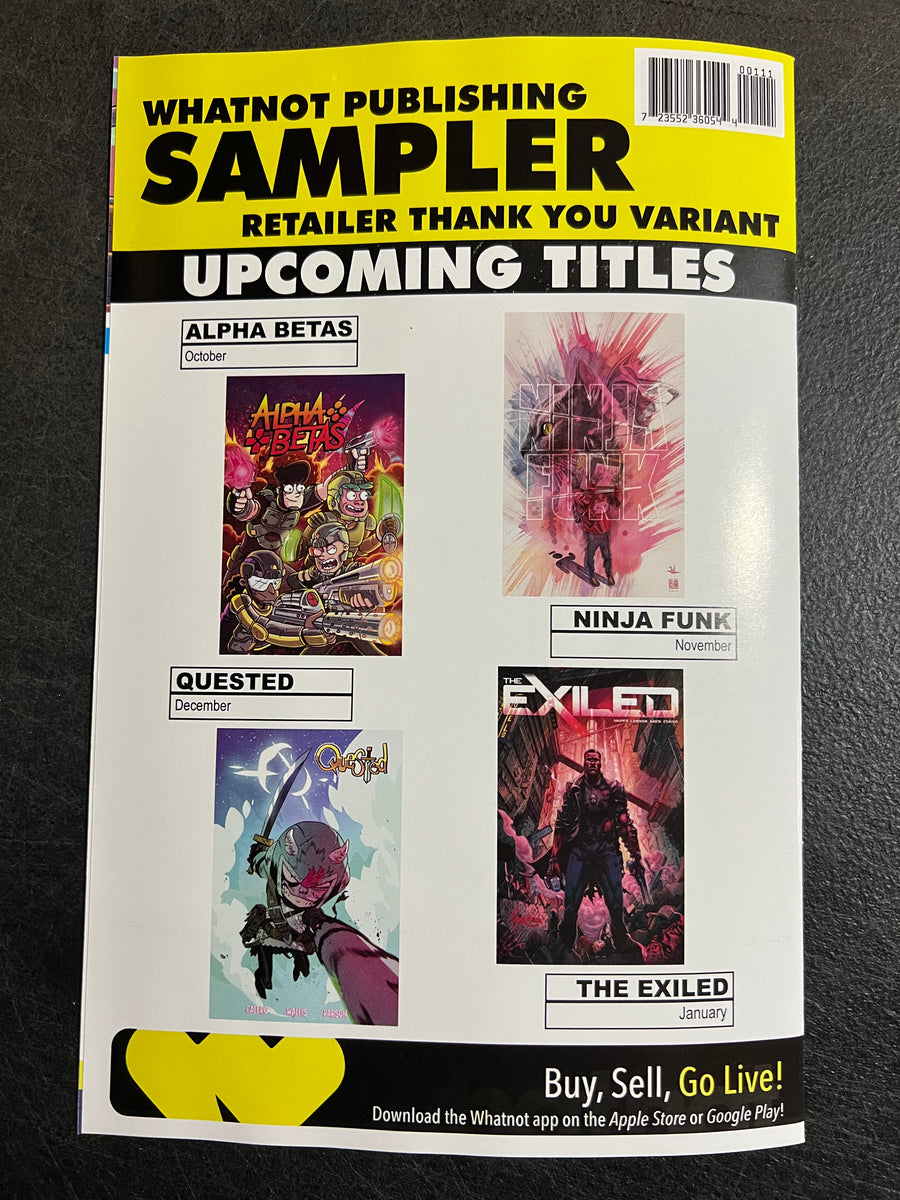 WHATNOT PUBLISHING SAMPLER ASHCAN #1 One Per Store – The 616 Comics