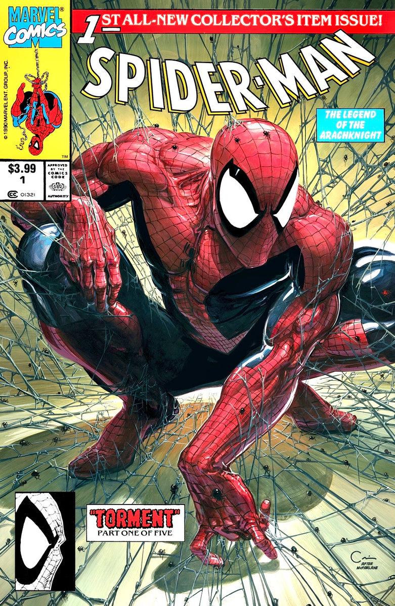 SPIDER-MAN #1 CLAYTON CRAIN TORMENT Facsimile McFarlane Homage Variant ...