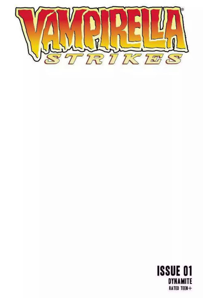 VAMPIRELLA STRIKES #1 White Blank Sketch Cover Authentix Dynamite – The ...