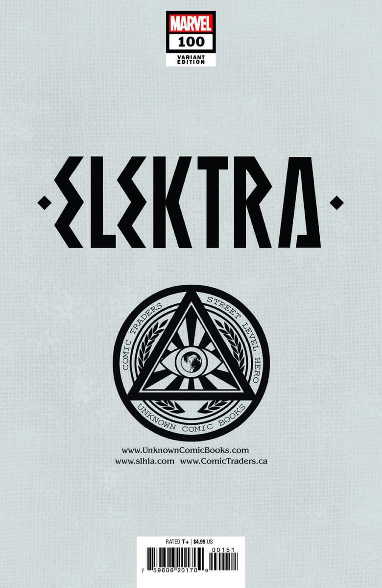 ELEKTRA #100 R1C0 Unknown 616 Exclusive Virgin Variant – The 616 Comics