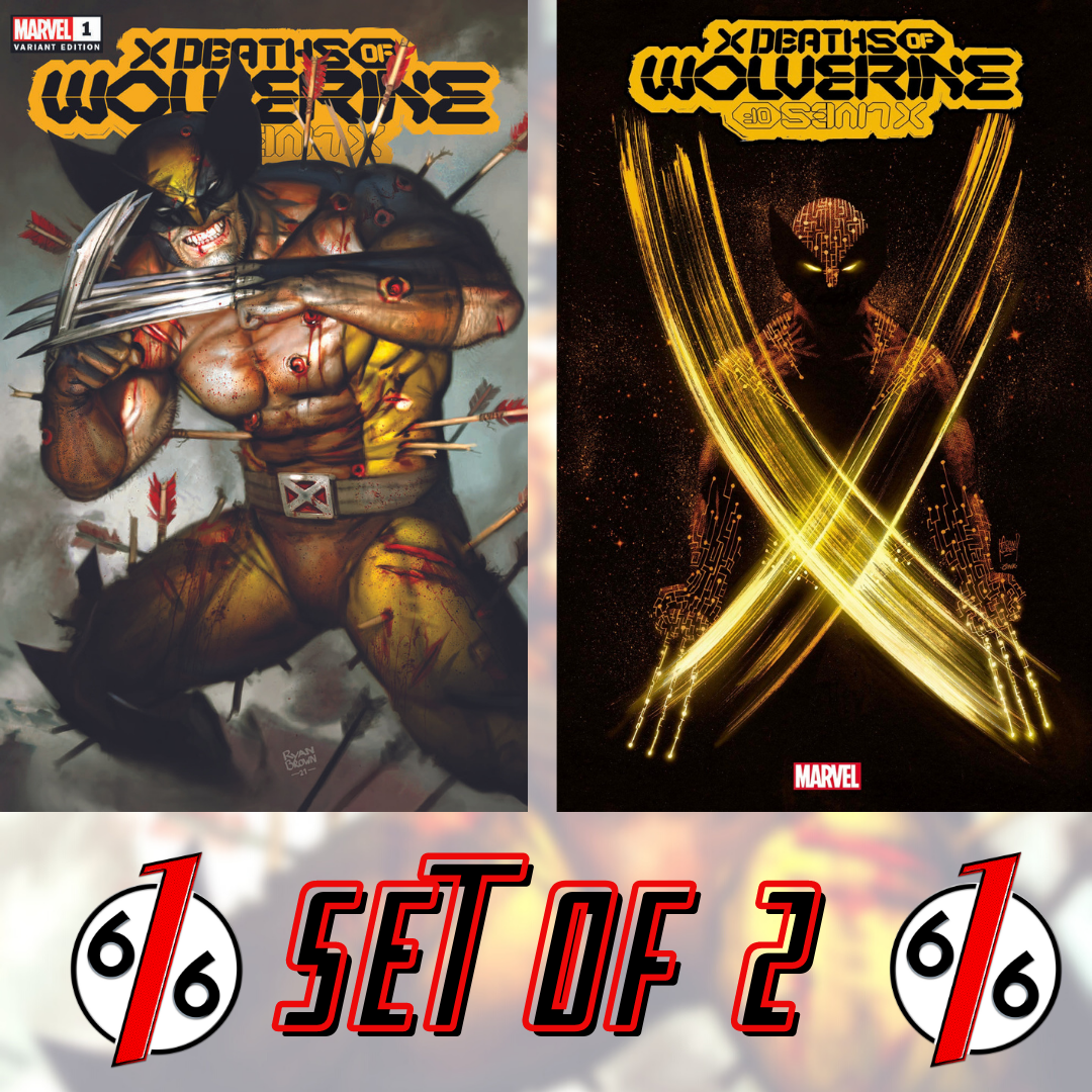 X DEATHS OF WOLVERINE #1 SET Kubert Main & Brown 616 Trade Dress Varia ...